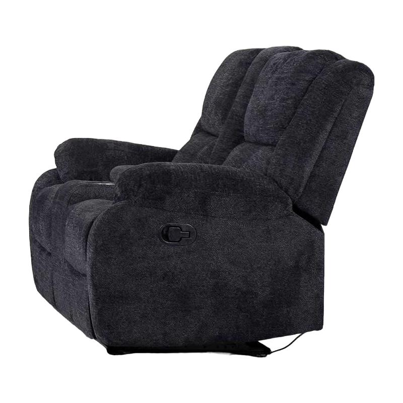 Primo International Causeuse inclinable Matthew en tissu avec console
