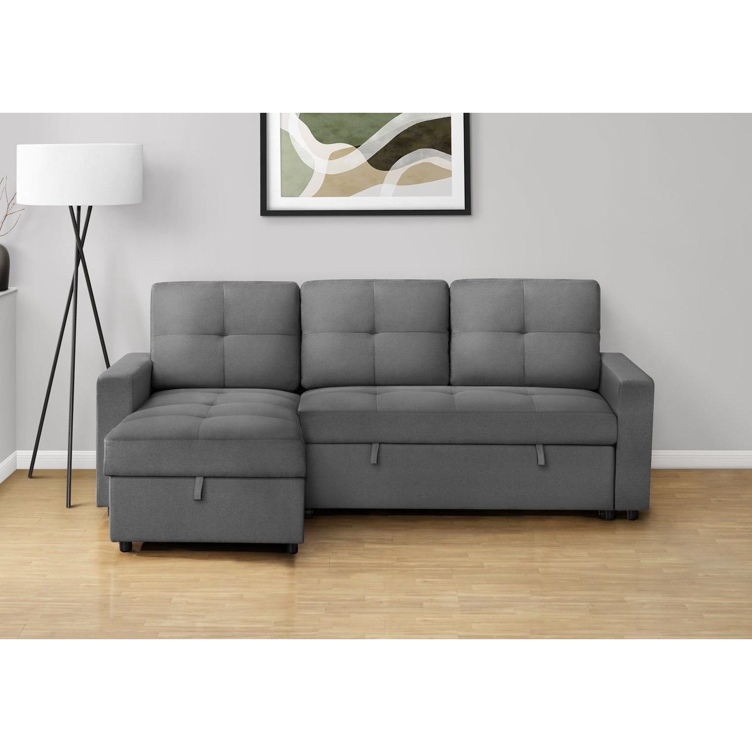 Monarch 8A14-956 Sleeper Sectional - Grey