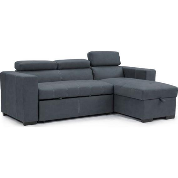 Monarch Fabric Sleeper Sectional 8194605 Sleeper Sectional - Grey